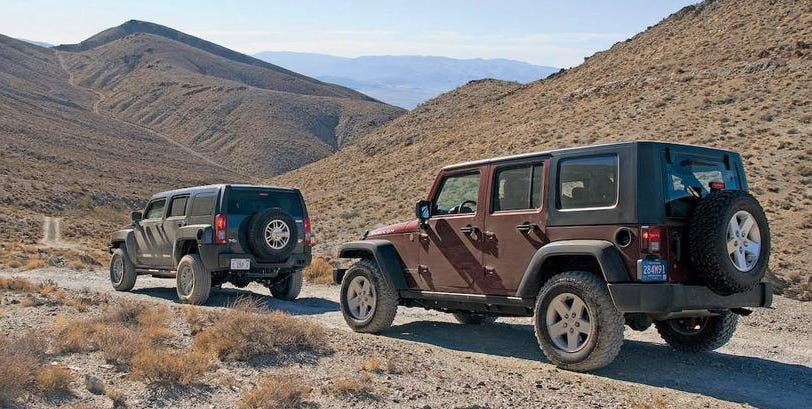 Hummer H3 Vs Jeep Wrangler