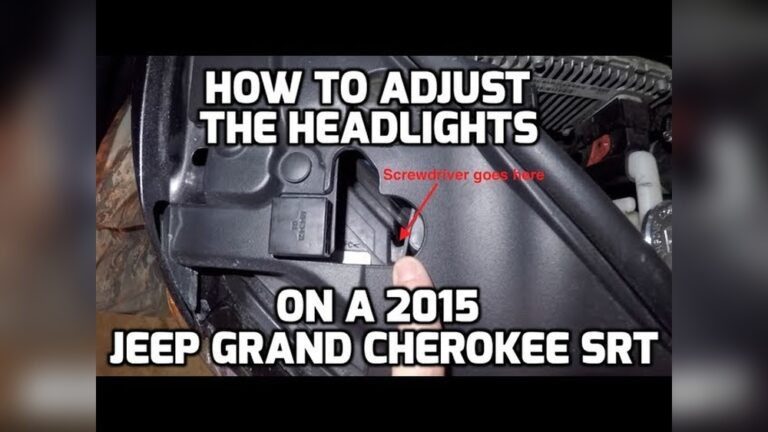 How To Adjust Headlights On 2014 Jeep Cherokee Like a Pro