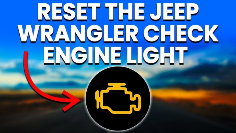 How To Clear An Engine Light Jeep Wrangler: Quick & Easy Fixes