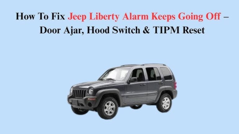 How To Disable Jeep Liberty Alarm: Quick and Easy Guide