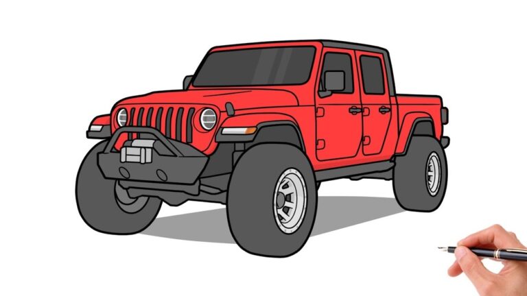 How To Draw A Jeep Truck: Step-by-Step Guide for Beginners