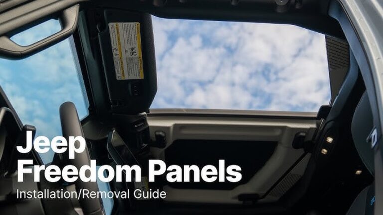How To Remove Jeep Wrangler Freedom Panels Easily & Quickly