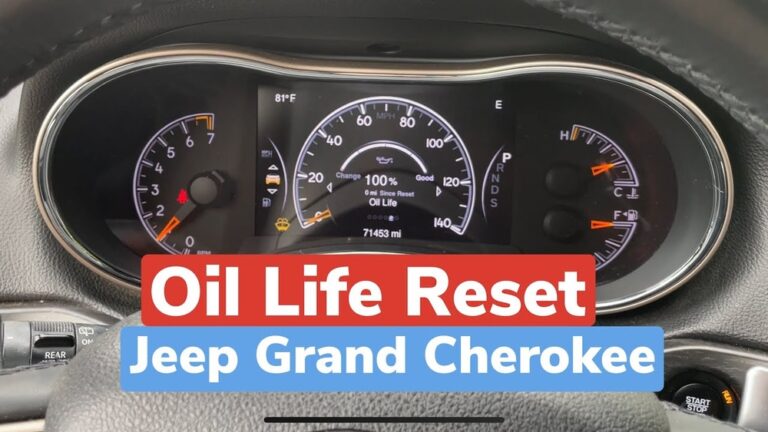 How To Reset Oil On Jeep Grand Cherokee: Quick Step-by-Step Guide