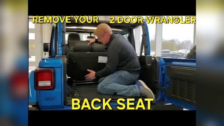 How To Take Out Jeep Wrangler Back Seats: Easy Step-by-Step Guide