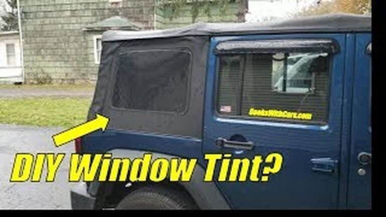 How To Tint Jeep Soft Top Windows: Easy DIY Guide