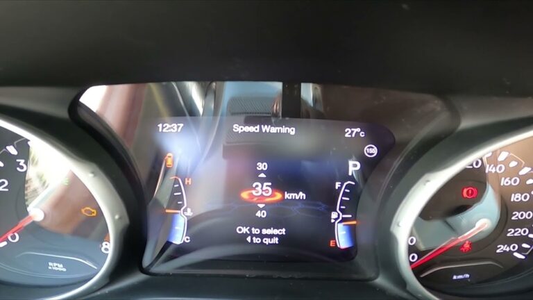 How To Turn Off Speed Warning Jeep Compass: Easy Guide