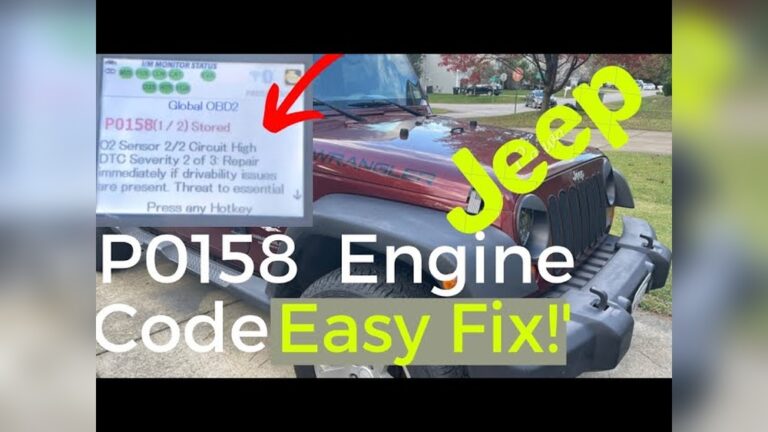 P0158 Jeep Wrangler: Troubleshoot & Fix Oxygen Sensor Issues Fast
