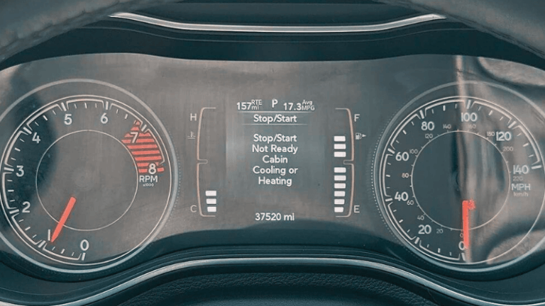 Stop Start Not Ready Cabin Cooling Or Heating