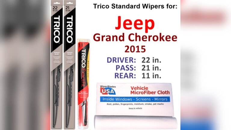 What Size Wipers For 2015 Jeep Grand Cherokee: Ultimate Guide