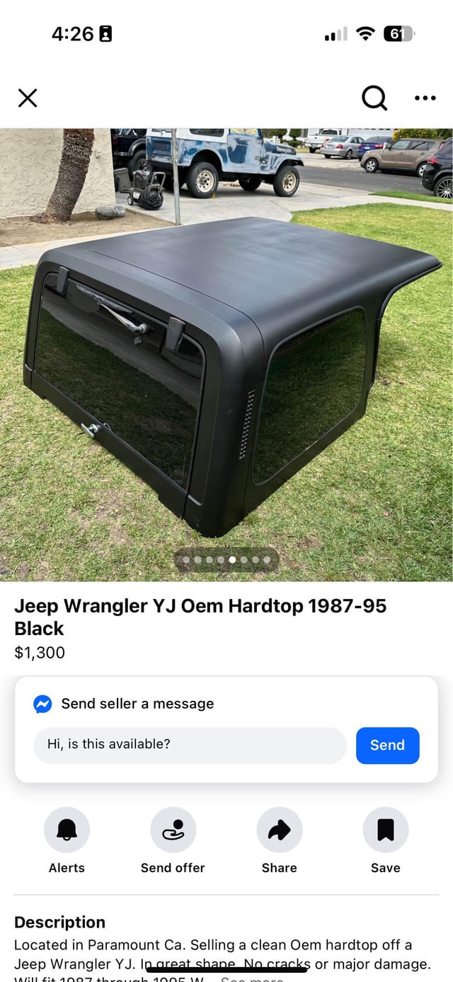 Will A Jeep YJ Hardtop Fit A TJ